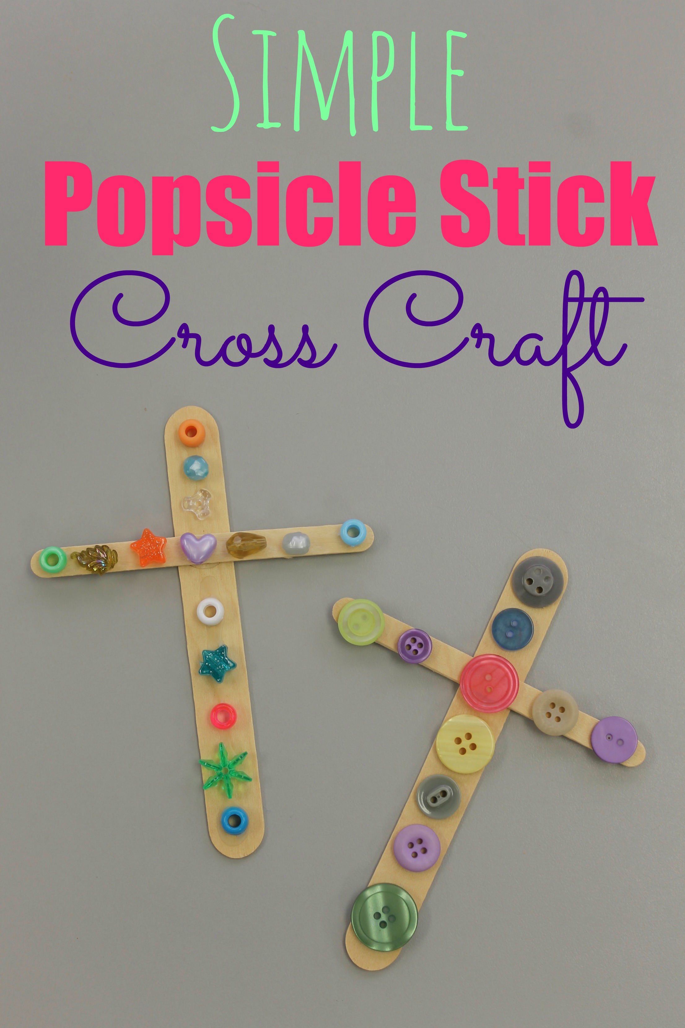 Simple Cross Craft Happy Home Fairy