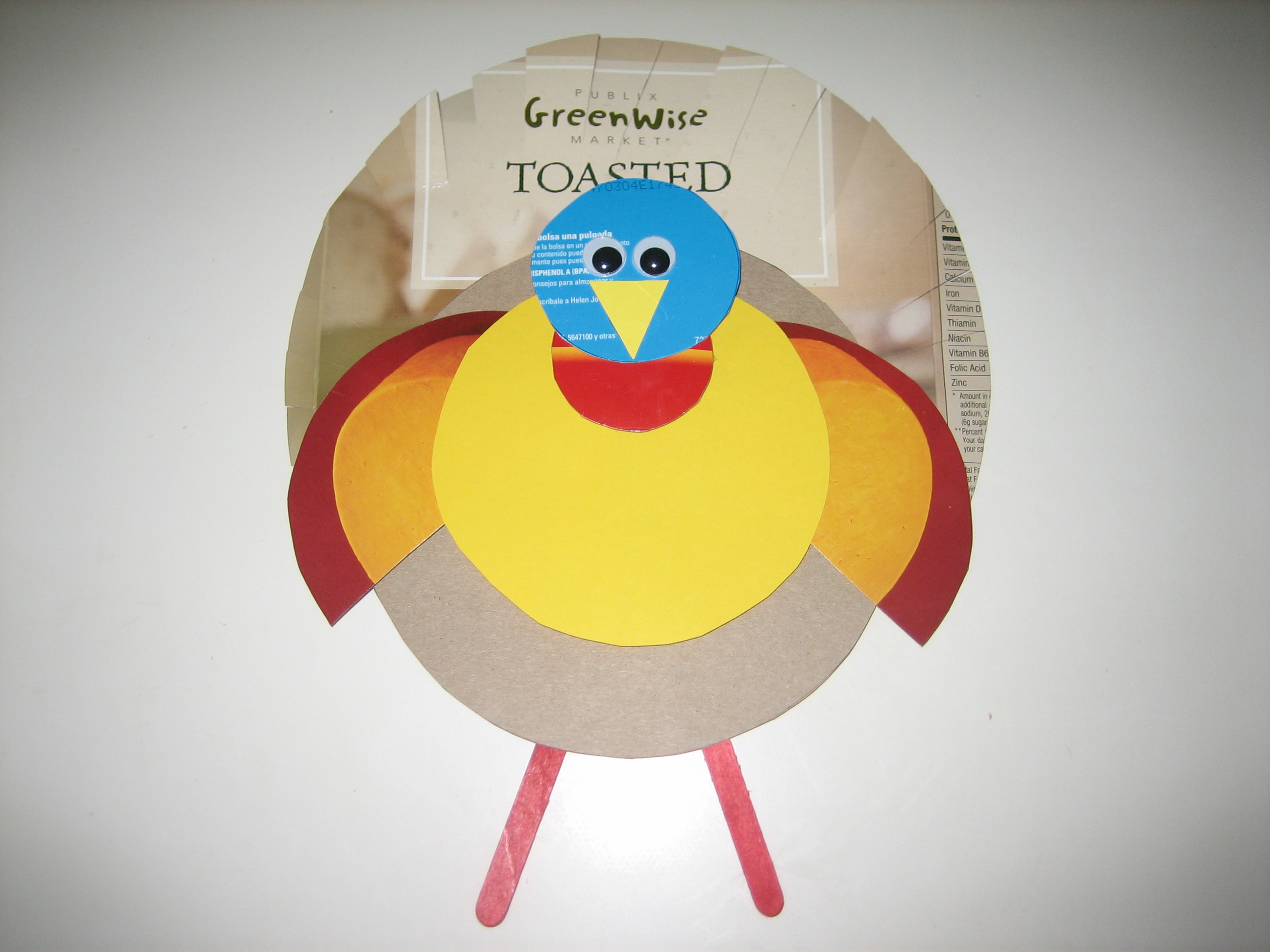 Thanksgiving Craft - Cereal Box Turkeys - Happy Home Fairy