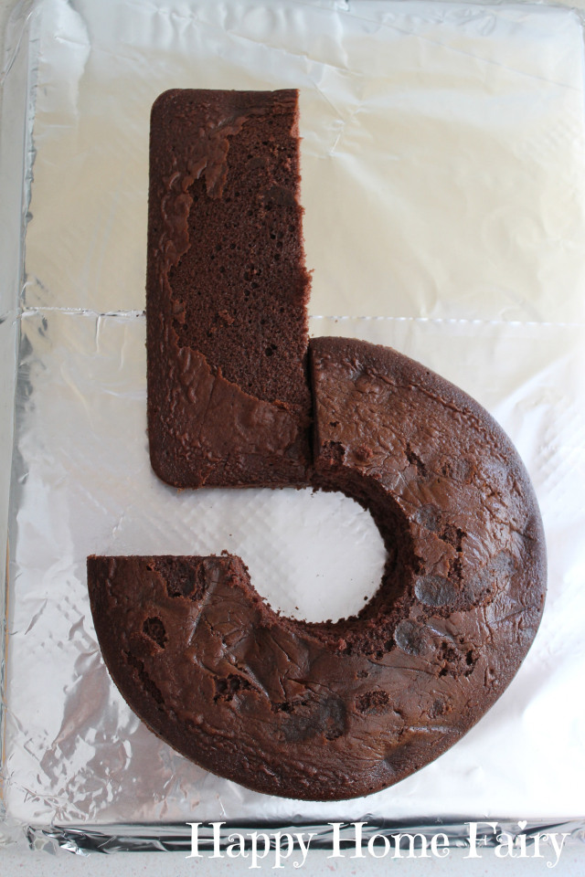 How To Make A Number 5 Cake Happy Home Fairy