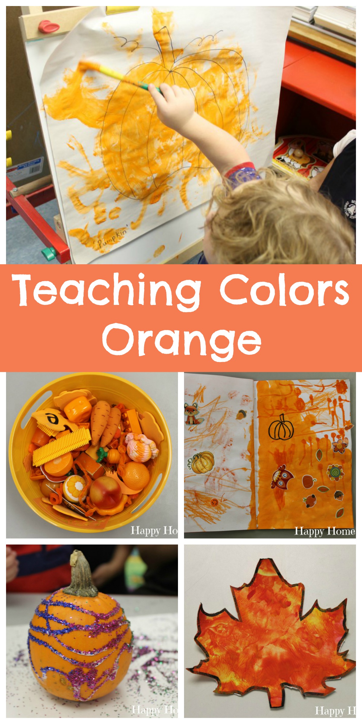 Teaching Colors - Orange - Happy Home Fairy
