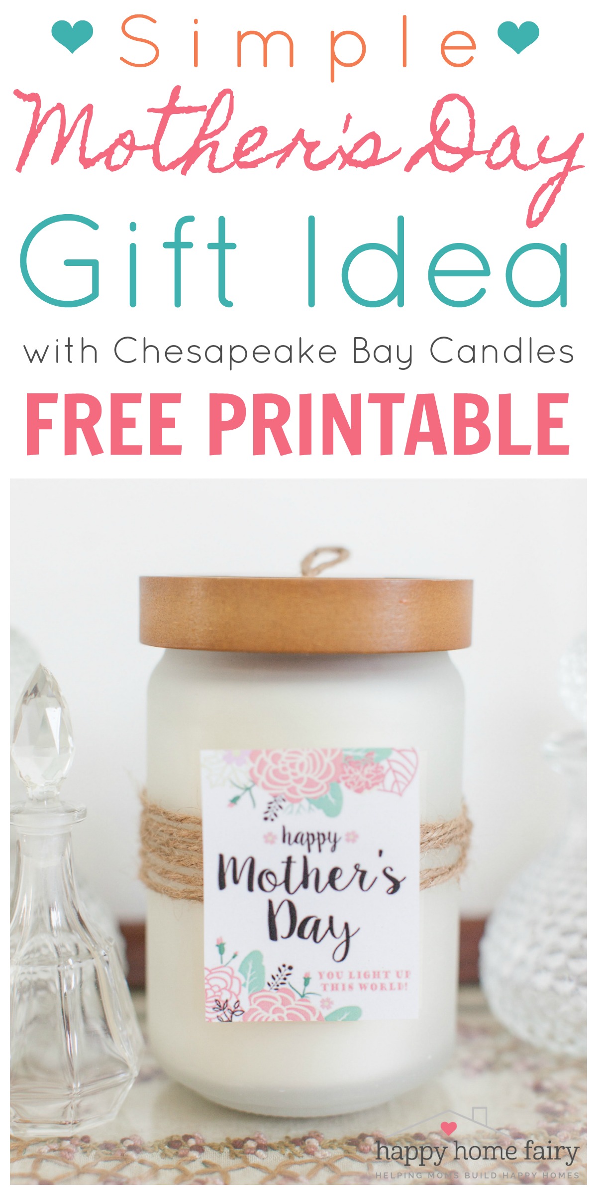 Simple Mother S Day Gift Idea Free Printable Happy Home Fairy
