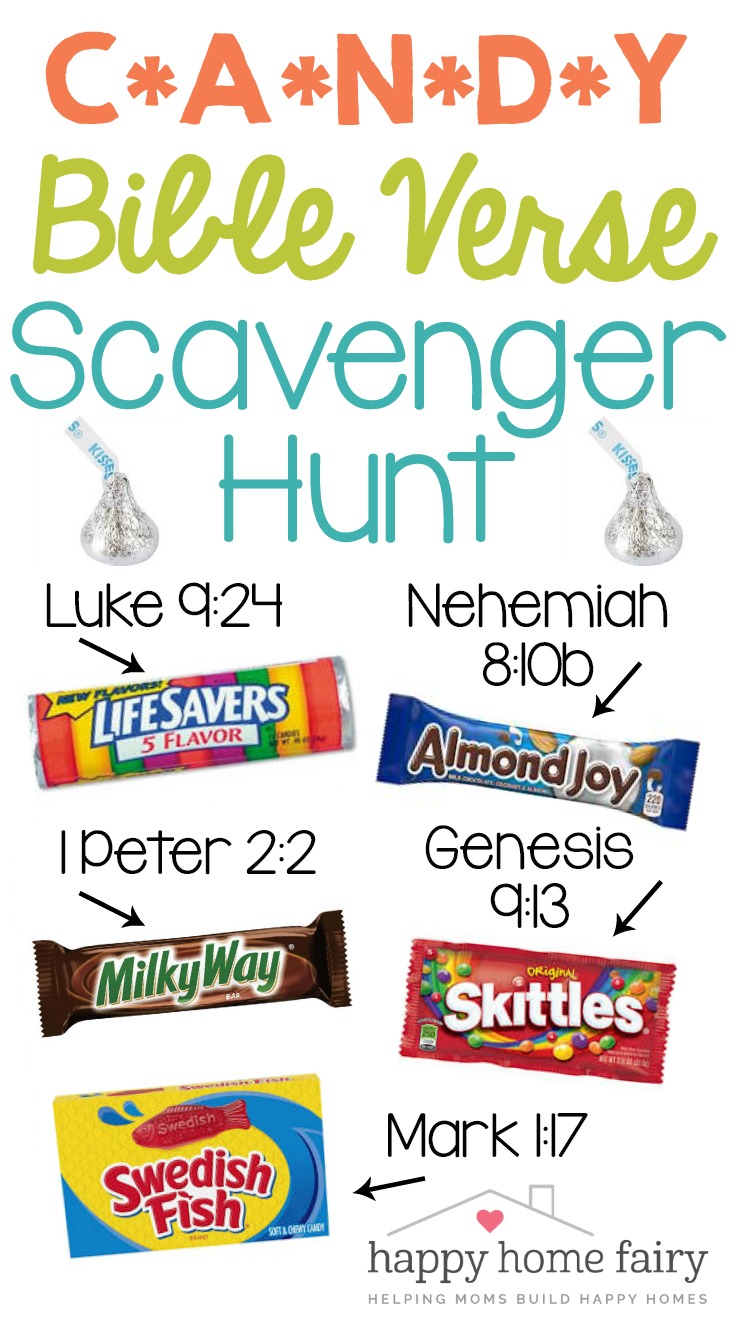 Bible Verse Candy Scavenger Hunt Happy Home Fairy